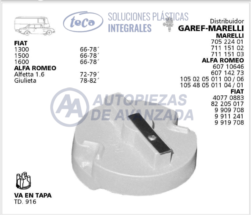 Producto TR616 - Autopiezas de Avanzada