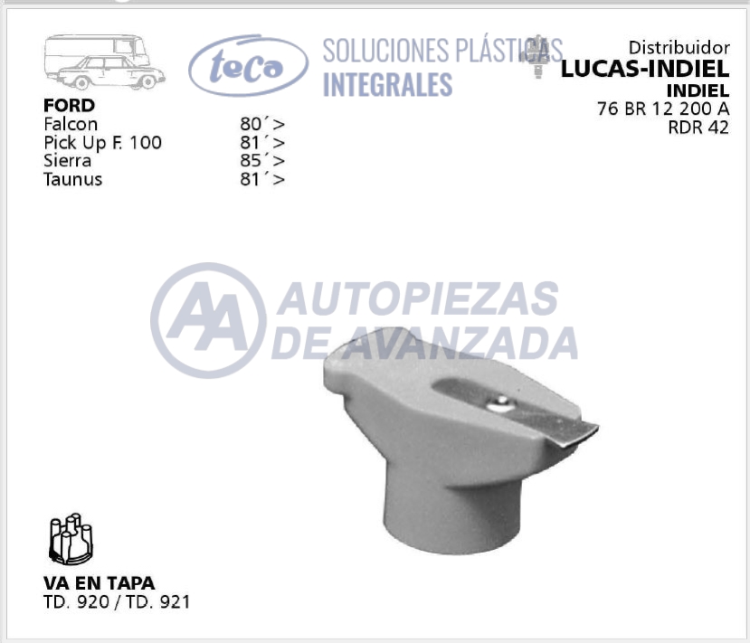 Producto TR621 - Autopiezas de Avanzada