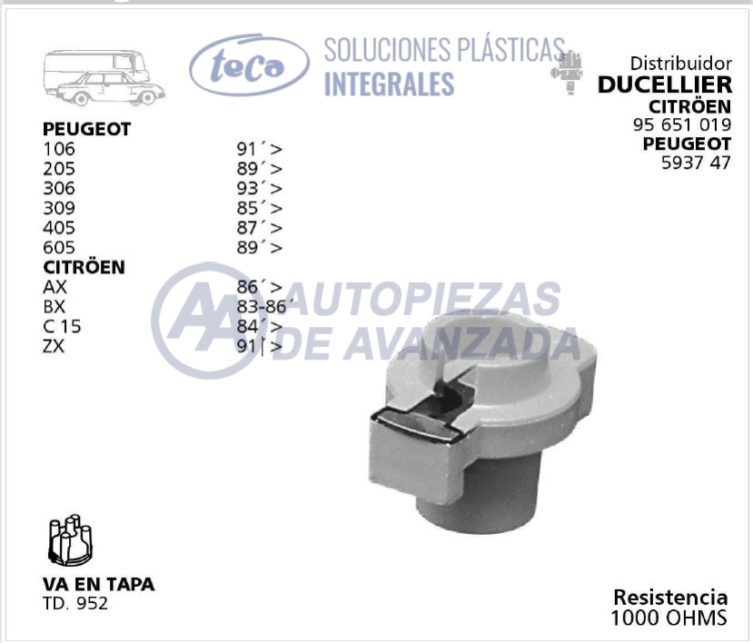 Producto TR652R - Autopiezas de Avanzada